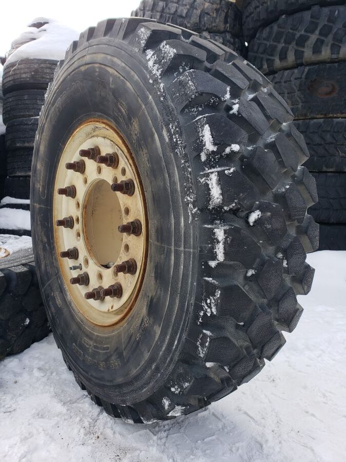395/85R20 Michelin XZL on wheel | Military Tires